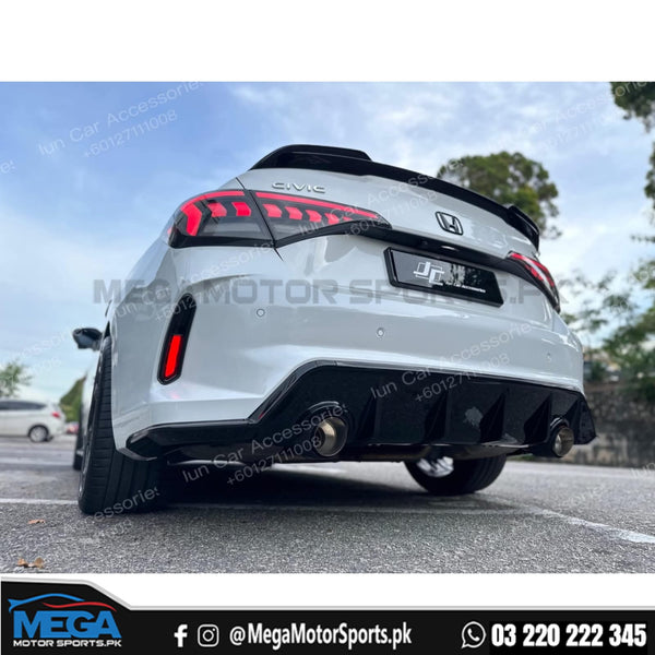 Honda Civic 11 Gen Type R Bumper V1 Back Drl 2022+ – Mega Motor Sports