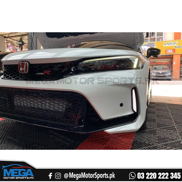 Honda Civic 11 Gen Type R Bumper V1 Front Drl 2022+ – Mega Motor Sports