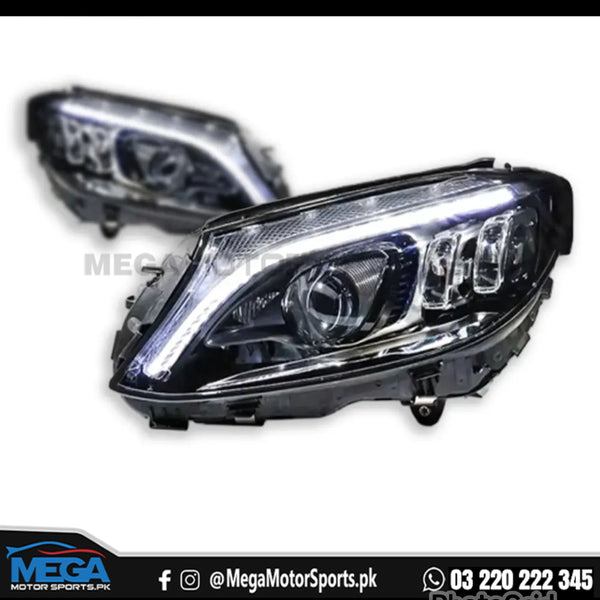Mercedes C63 /C Class W205 LED Facelift LCI Headlights – Mega Motor Sports