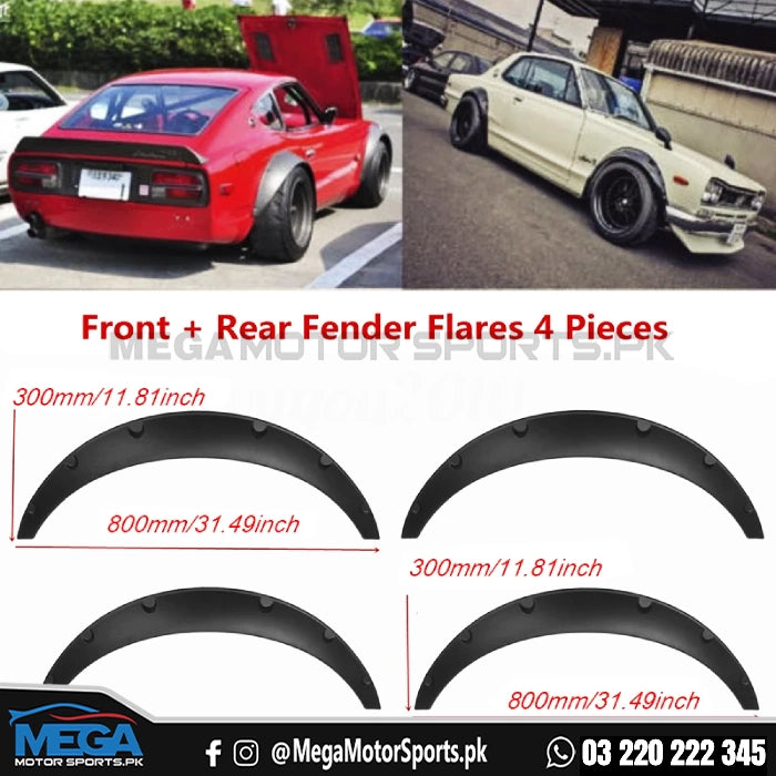Universal Fender Flares For Cars PUERXIN ABS Racing Overfender
