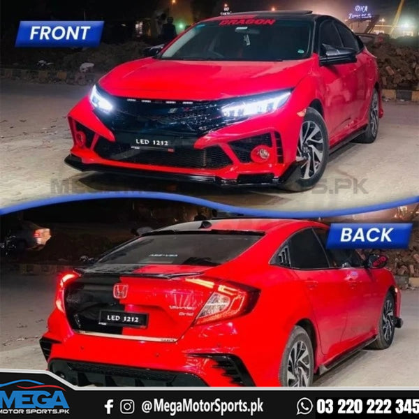 Honda Civic X Body Kit FC 450 Version V3 Model 2016-2021 – Mega Motor ...