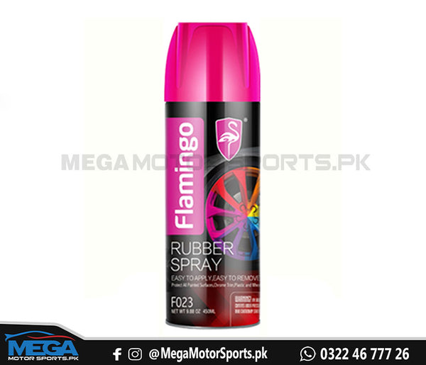 Flamingo Rubber Spray Paint - Black - 450 ml – Mega Motor Sports