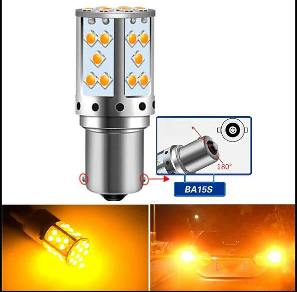 Indicator Orange (Amber) LED Bulbs – Mega Motor Sports