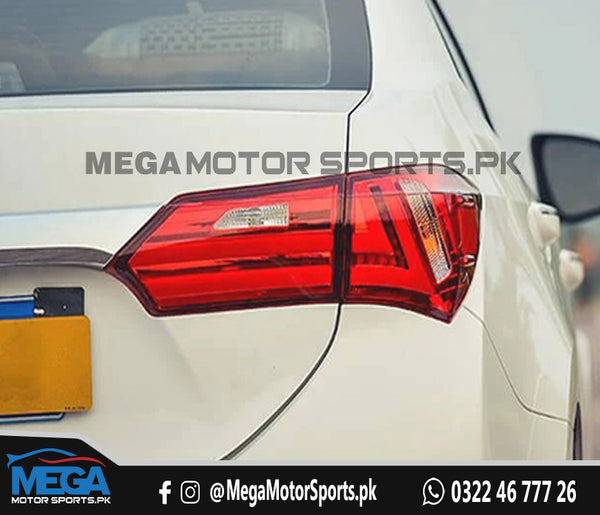 Toyota Corolla Backlights Lava Red And Black - Model 2014 - 2021 – Mega ...