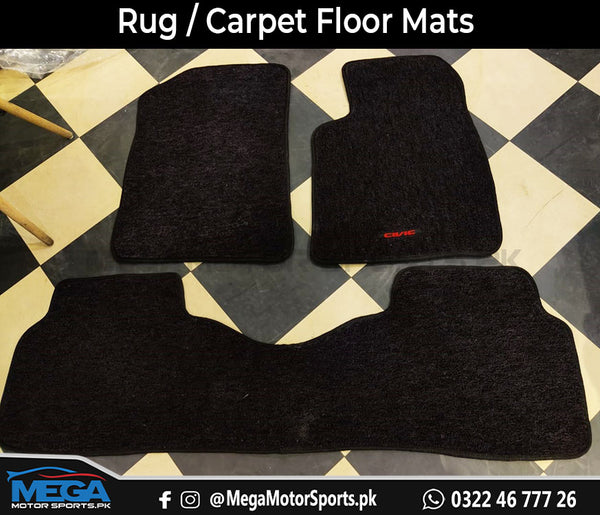 Honda Civic 11th Gen Carpet / Rug Floor Mats For 2022 2023 – Mega Motor ...